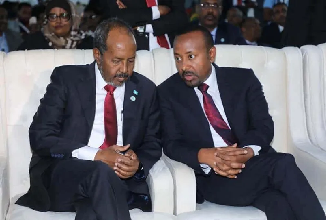 Xasan Sheekh iyo Abiy Axmed oo la filayo inay fool ka fool isku arkaan